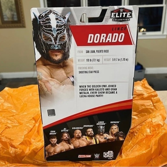 WWE | Toys | Wwe Lince Dorado Elite Wrestling Action Figure Toy | Poshmark